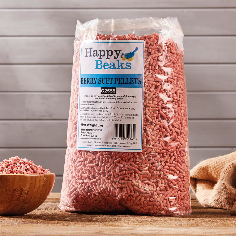 Happy Beaks - High Energy Berry Suet Pellets