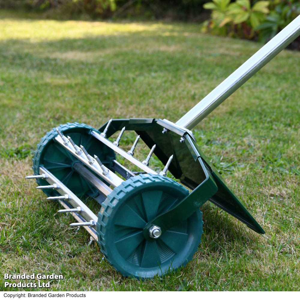 Aeration roller lawn store
